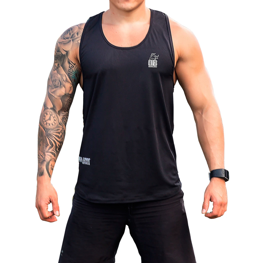 Musculosa Hombre Muscle Balance Negra Durabody - UnicoFit